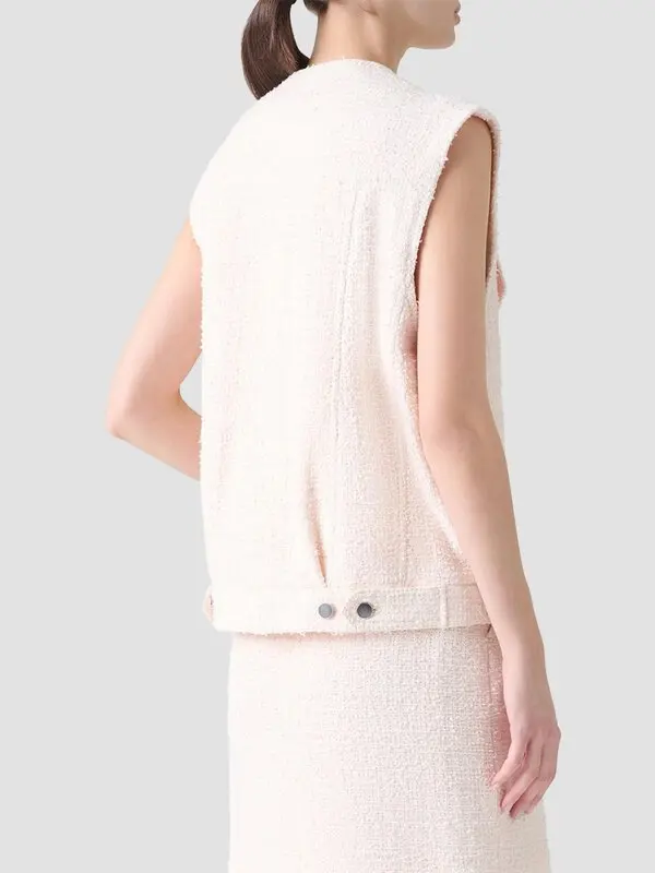 Akris Bouclé Tweed Gilet
