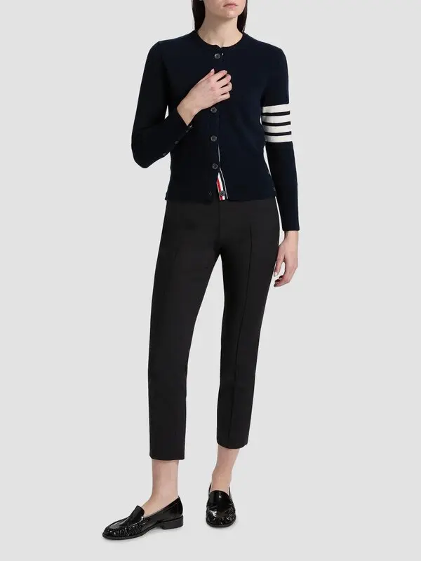 Thom Browne Four Bar Wool Cardigan