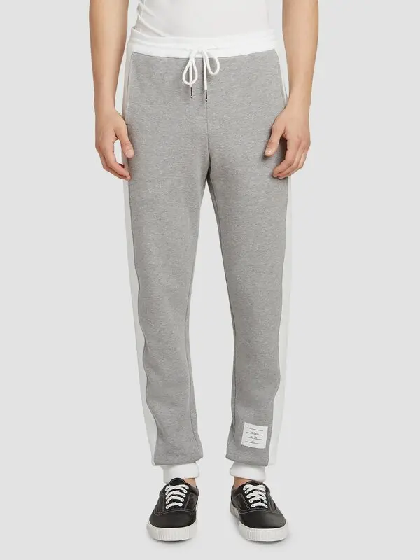 Thom Browne Engineered 4 Bar Classic Loopback Jersey Sweatpants