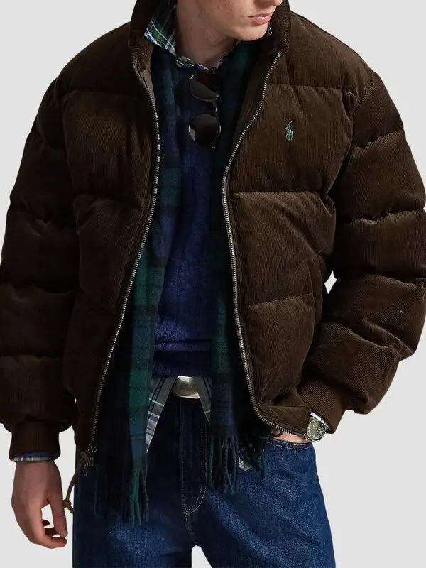 Polo Ralph Lauren The Wyoming Corduroy Down Jacket - Dark Beech
