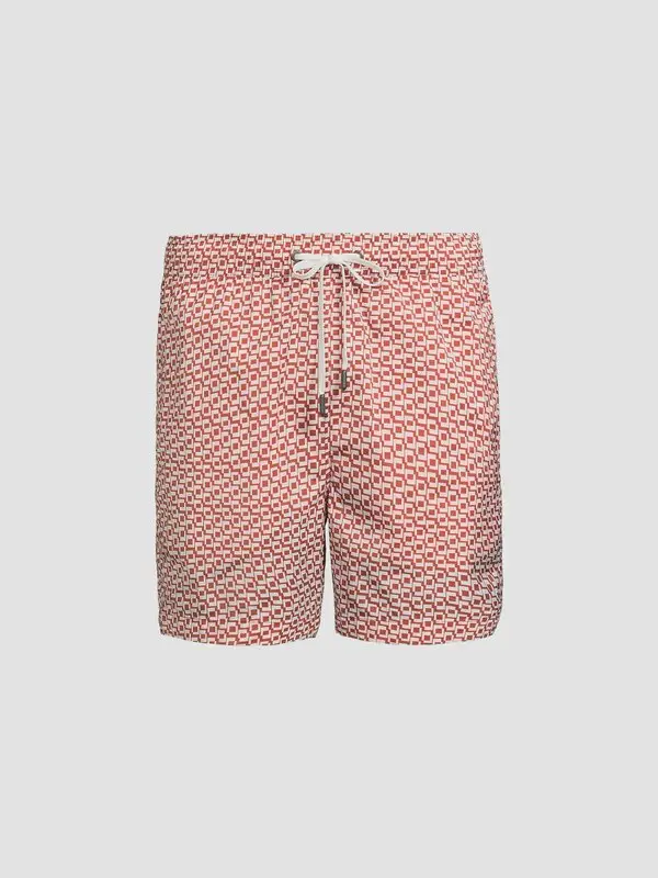 Onia Calder Printed Swim Shorts - Picante Multi