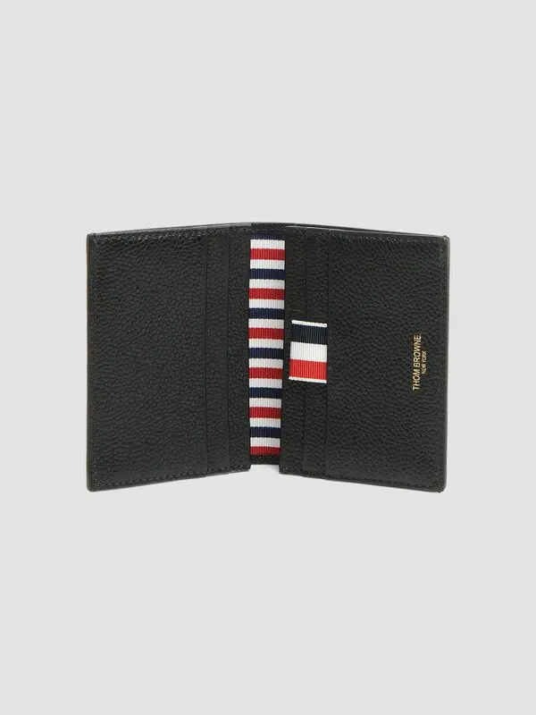 Thom Browne Tricolor-striped Leather Bifold Card Case