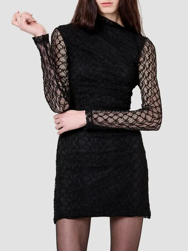 NICHOLAS THE LABEL Glenda Twisted Lace Minidress