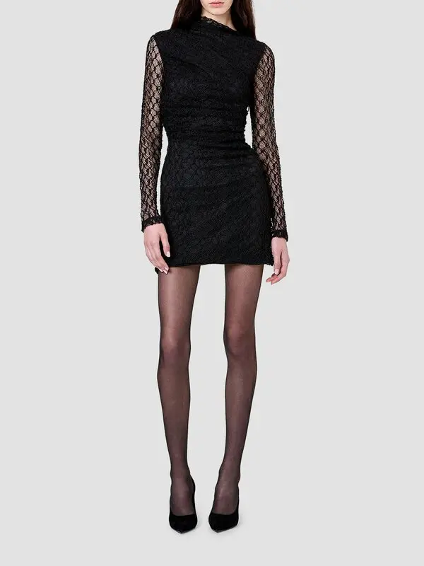 NICHOLAS THE LABEL Glenda Twisted Lace Minidress