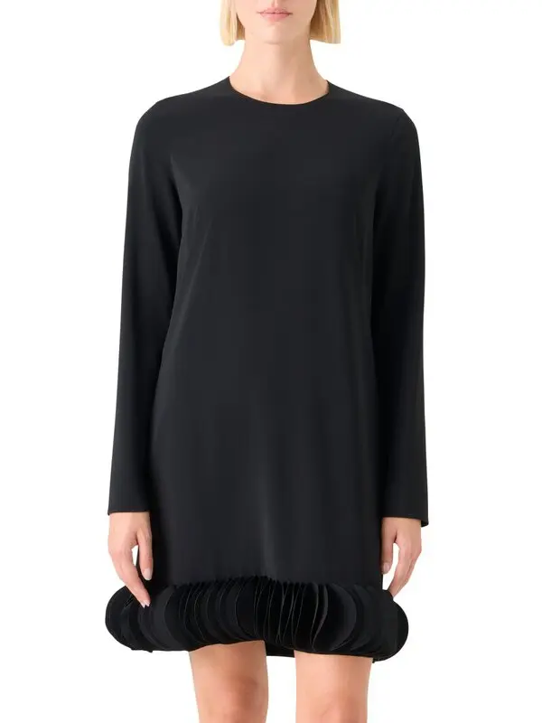 Akris Lasercut Crêpe Minidress