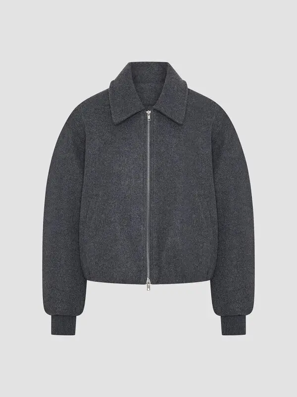 NICHOLAS THE LABEL Frida Wool-blend Bomber Jacket