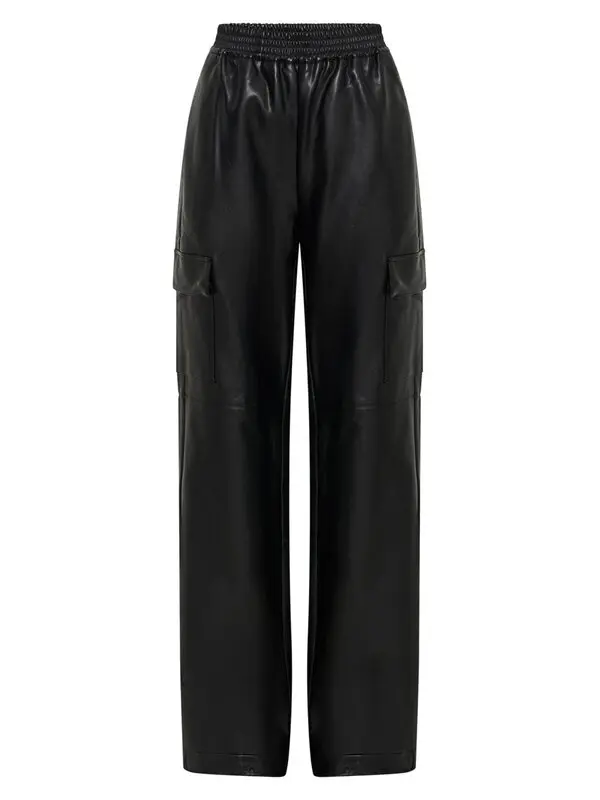 NICHOLAS THE LABEL Edwina Faux Leather Cargo Pants