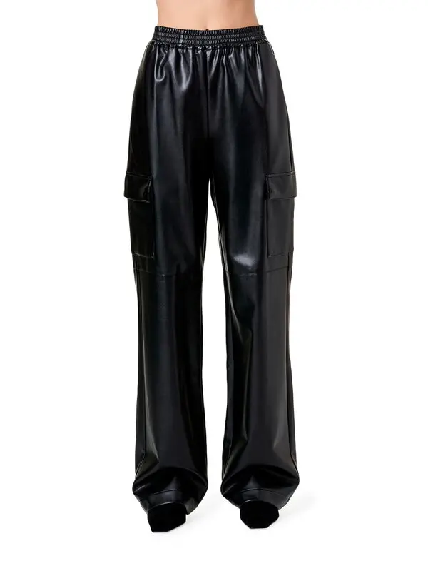 NICHOLAS THE LABEL Edwina Faux Leather Cargo Pants