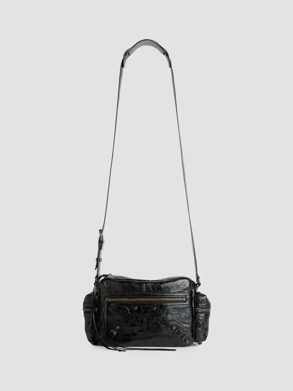 Balenciaga Le City Crossbody Camera Bag - Black
