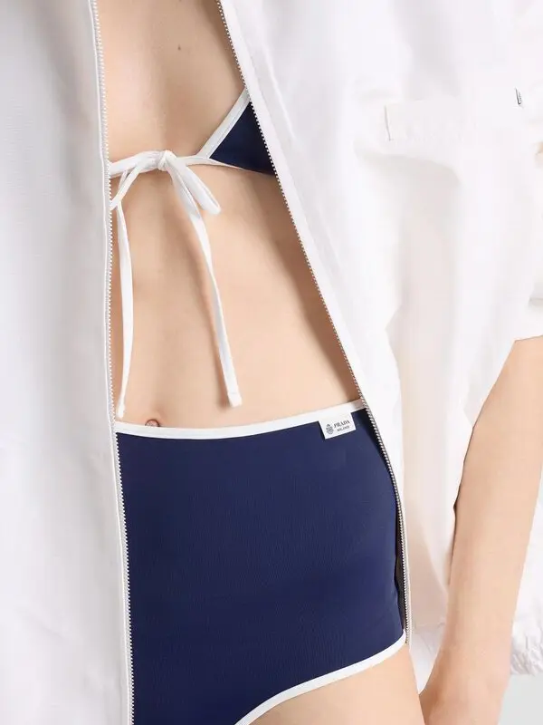 Prada Jersey Bikini Top - Blue