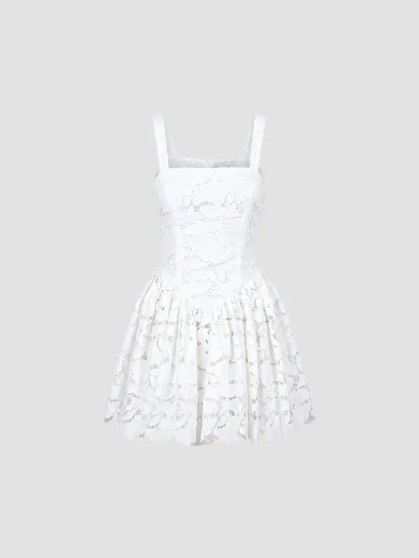 NICHOLAS THE LABEL Vittoria Broderie Lace Minidress