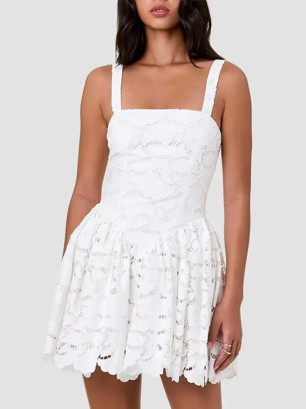 NICHOLAS THE LABEL Vittoria Broderie Lace Minidress