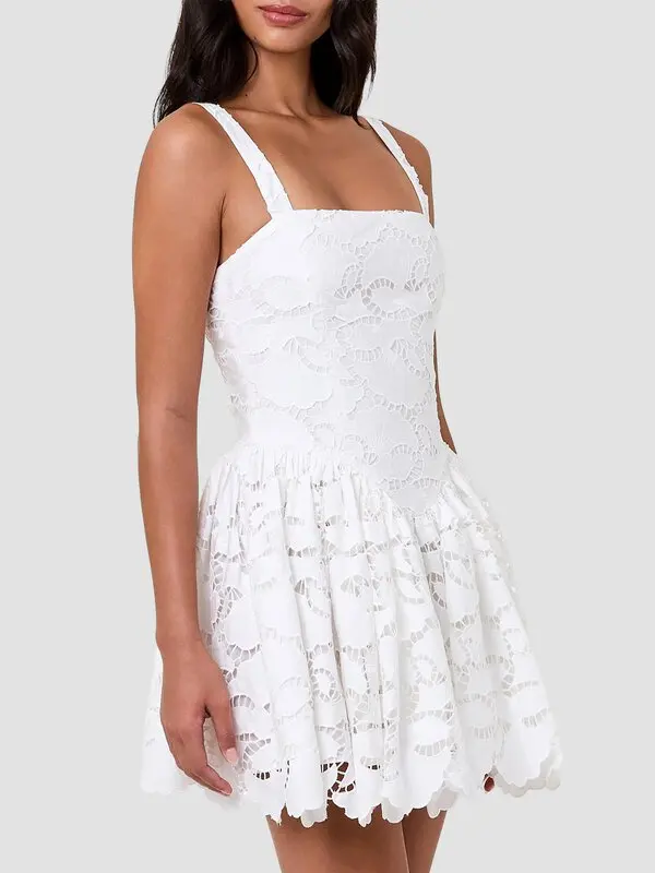 NICHOLAS THE LABEL Vittoria Broderie Lace Minidress