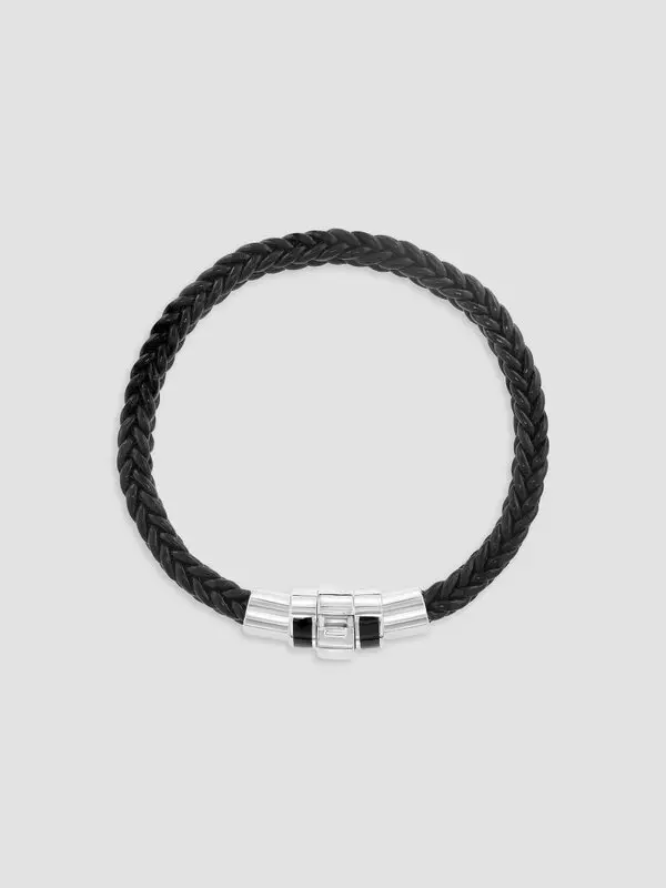 Saks Fifth Avenue Collection 925 Sterling Silver & Agate Cord Bracelet