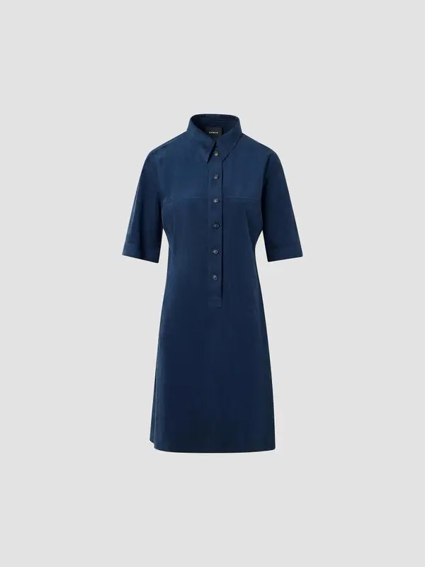 Akris Short-sleeve Polo Minidress