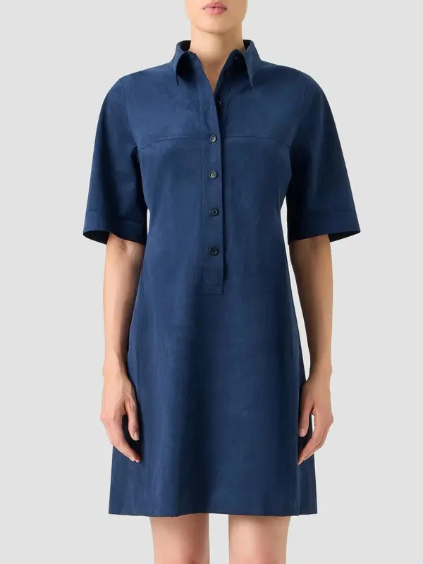 Akris Short-sleeve Polo Minidress