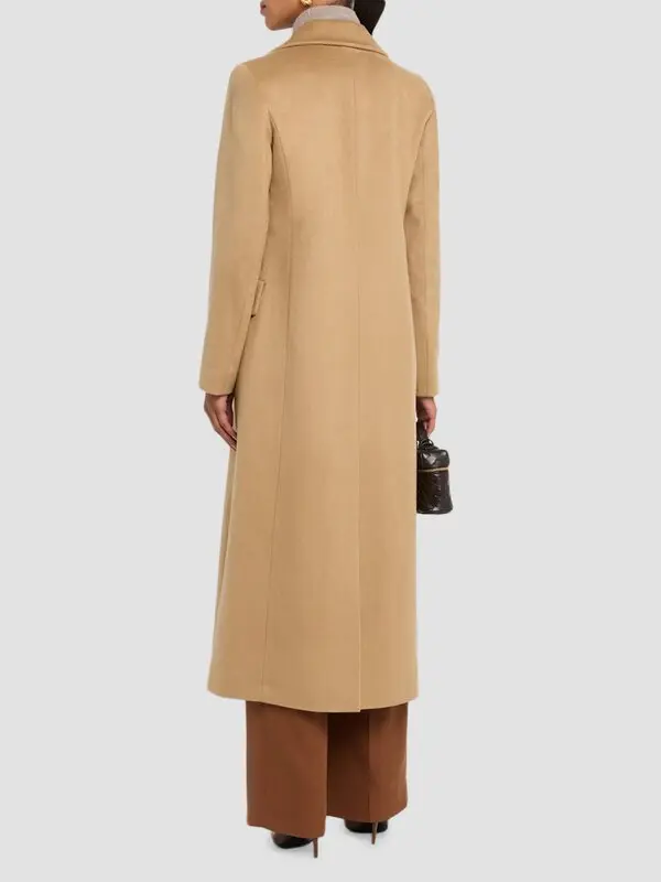 Fleurette Mia Cashmere Maxi Coat - Camel