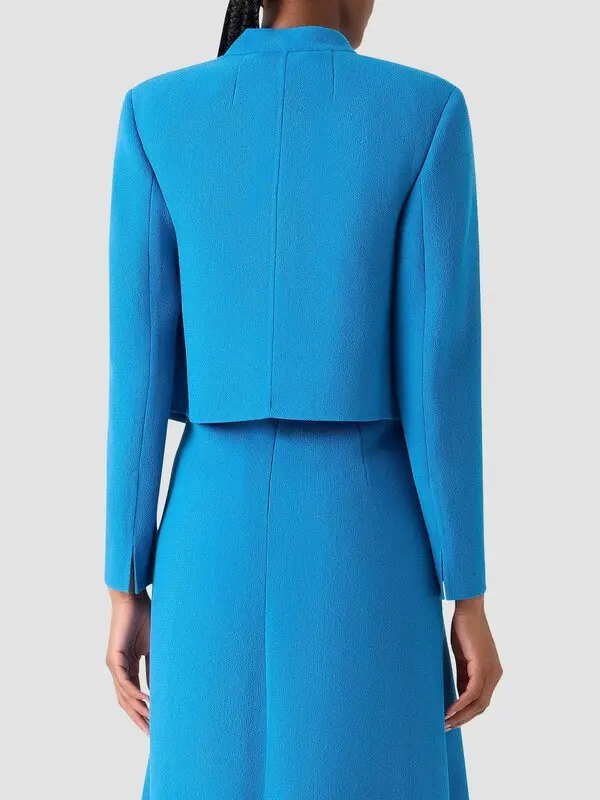 Akris Helena Double-face Wool Crêpe Jacket