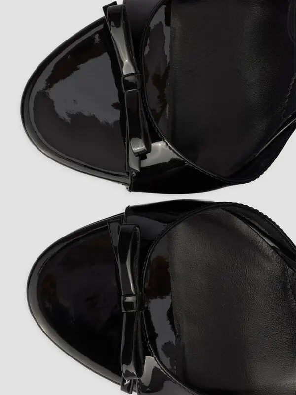 Prada Patent Leather Sandals - Black