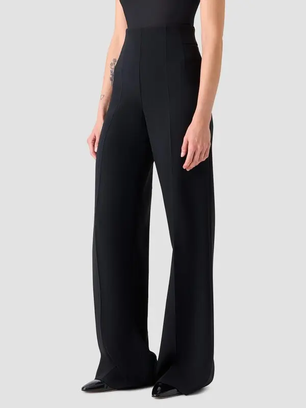 Akris Fiyuki Double-face Wool Seamed Pants