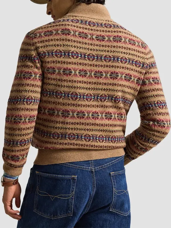 Polo Ralph Lauren Fair Isle-style Wool Quarter-zip Sweater