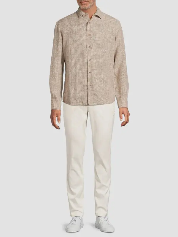 Onia Checked Linen Shirt
