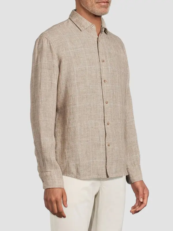 Onia Checked Linen Shirt