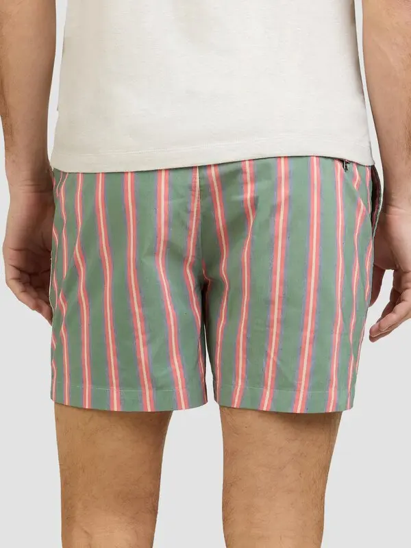 Onia Charles Striped 5 Swim Trunks