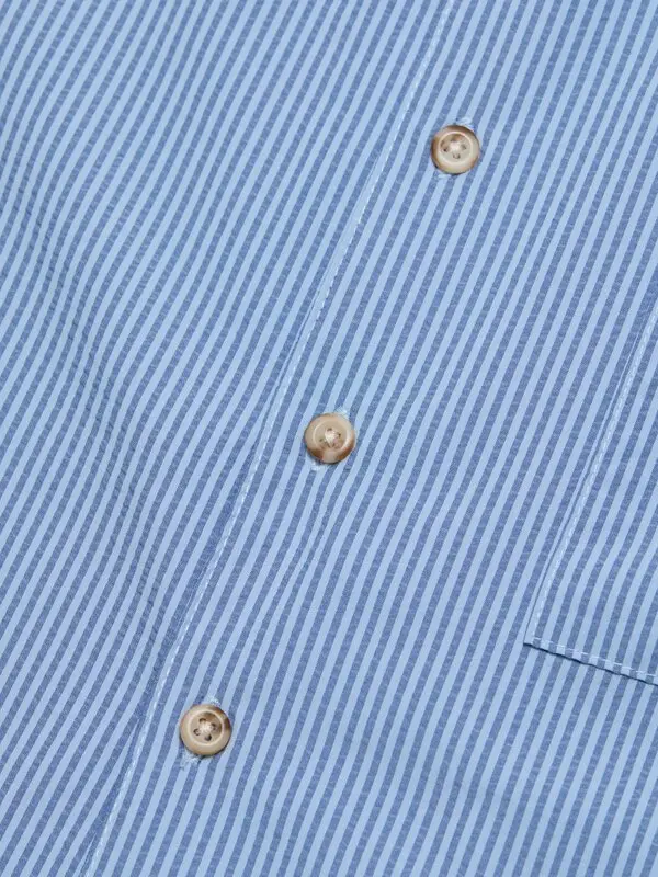 SAKS FIFTH AVENUE Collection Tonal Microstripe Camp Shirt