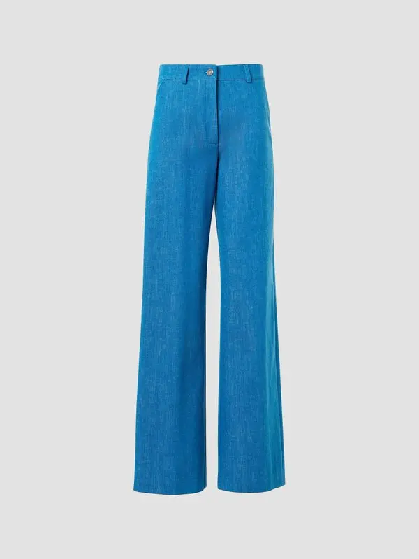 Akris Finnian Stretch Denim Straight Pants
