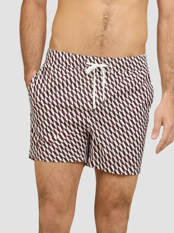 Onia Charles Geometric 5 Swim Trunks