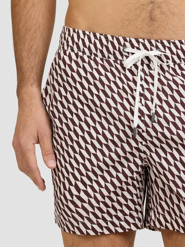 Onia Charles Geometric 5 Swim Trunks