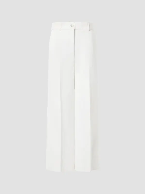 Akris Chiara Stretch-denim High-rise Wide-leg Pants