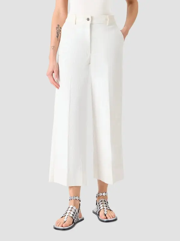 Akris Chiara Stretch-denim High-rise Wide-leg Pants