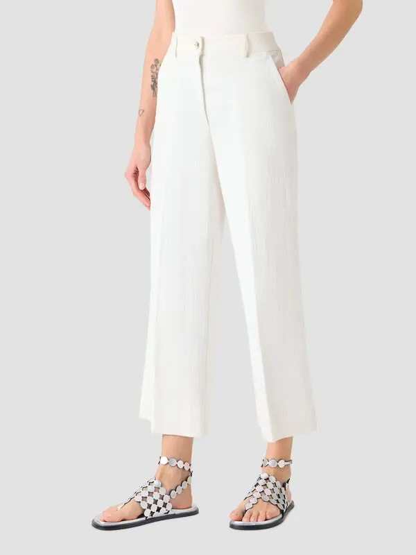 Akris Chiara Stretch-denim High-rise Wide-leg Pants
