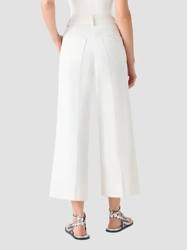 Akris Chiara Stretch-denim High-rise Wide-leg Pants