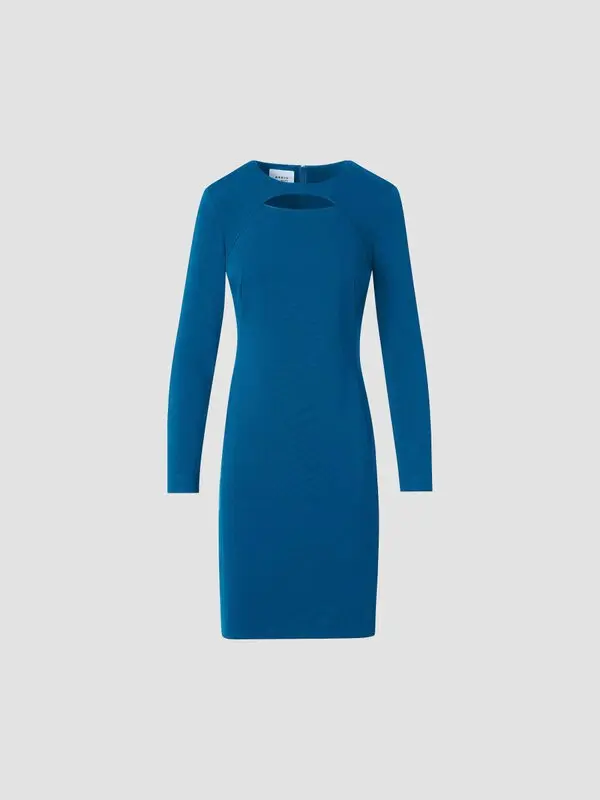Akris Chest Cut-out Sheath Dress