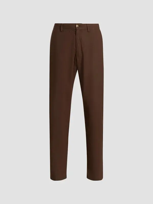 Onia Linen-blend Trousers - Espresso