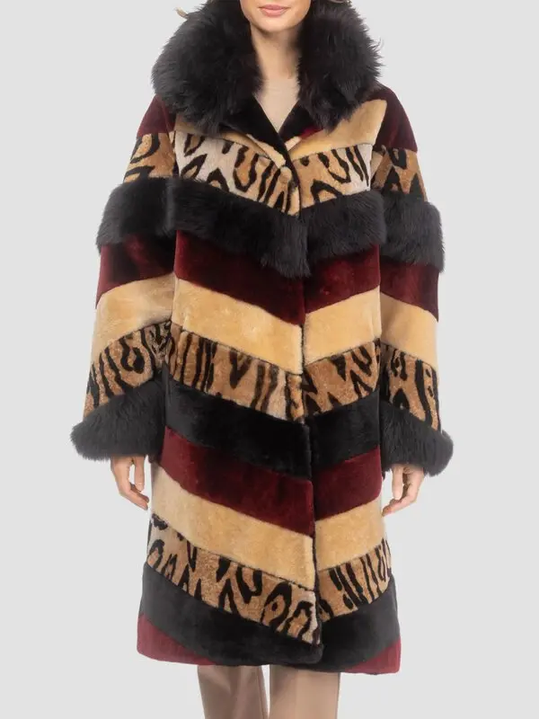 Gorski Merino Shearling Lamb And Merinillo Shearling Lamb Short Coat