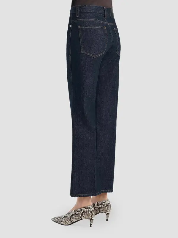 Khaite Clara Cotton Bootcut Jeans - Benson