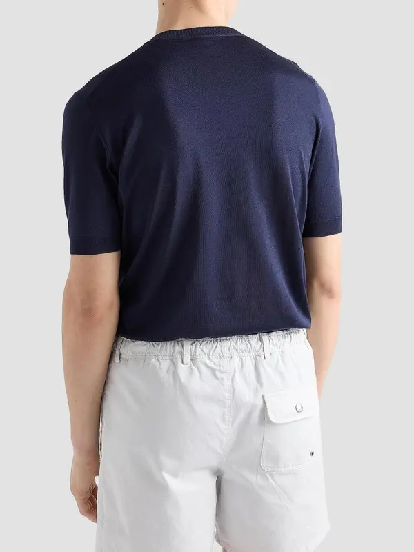Prada Short-sleeved Silk Sweater