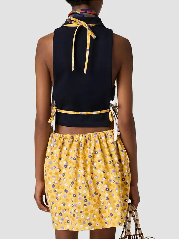 Miu Miu Poplin Dress - Yellow