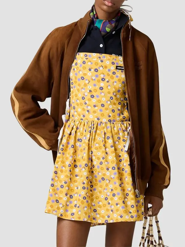 Miu Miu Poplin Dress - Yellow