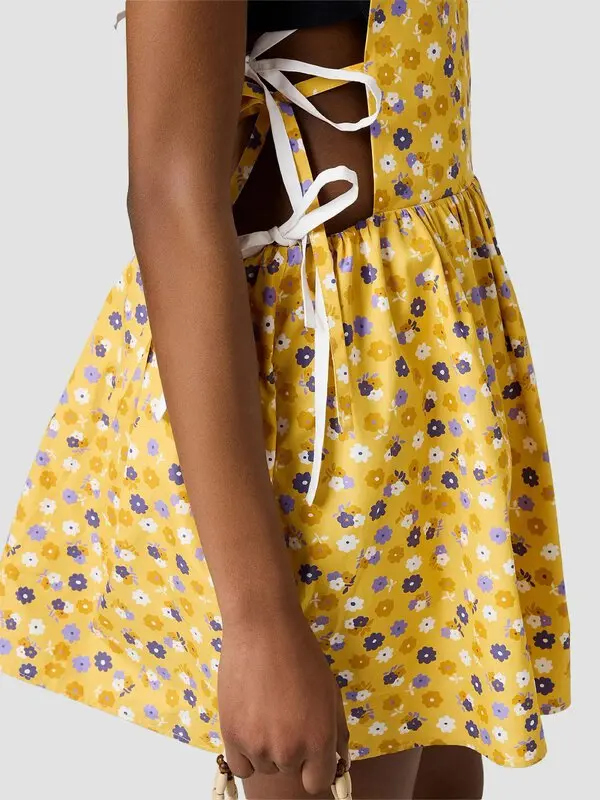 Miu Miu Poplin Dress - Yellow