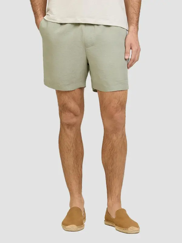 Onia Air Linen-blend Shorts - Elm
