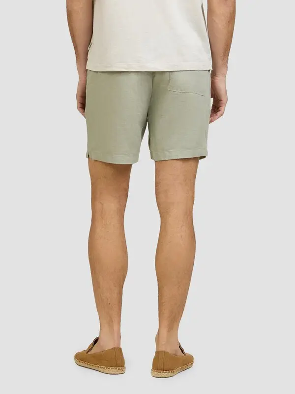 Onia Air Linen-blend Shorts - Elm