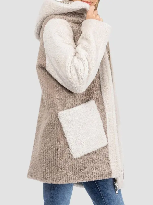 Gorski Reversible Shearling Lamb Zip Parka