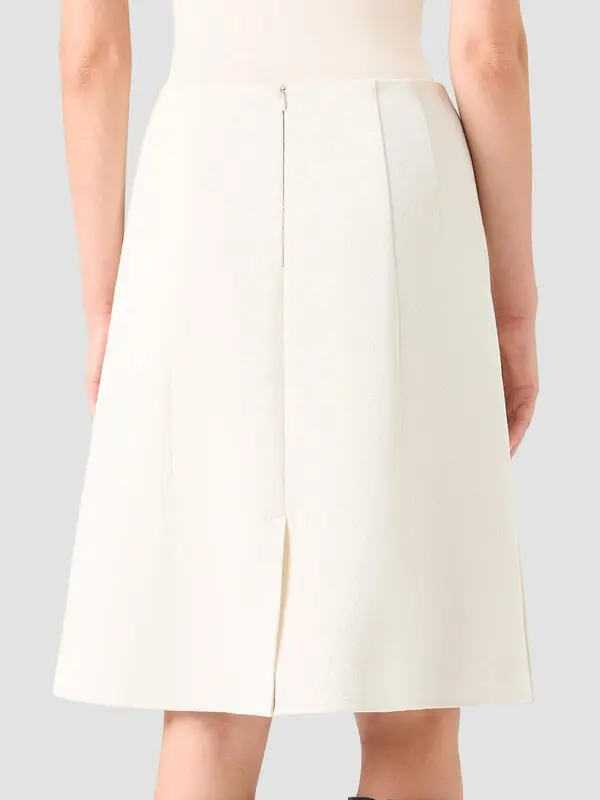 Akris Double-face Cotton A-line Skirt