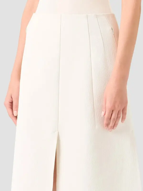 Akris Double-face Cotton A-line Skirt
