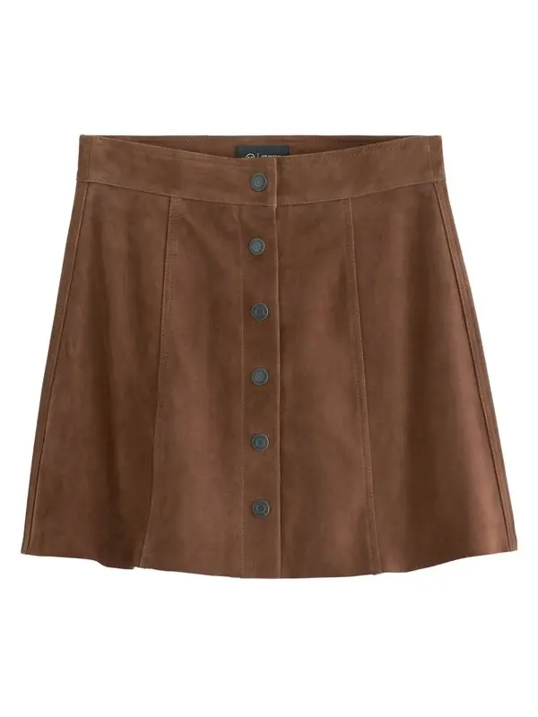 Ag Evie Suede Miniskirt - Toffee